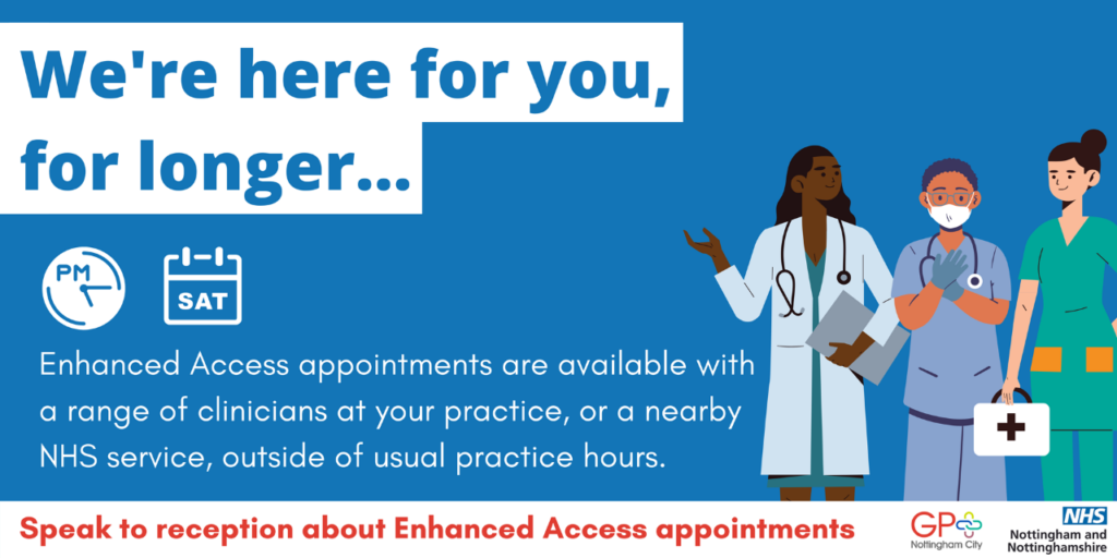 GP+ Enhanced Access service – Radford & Mary Potter Primary Care Network